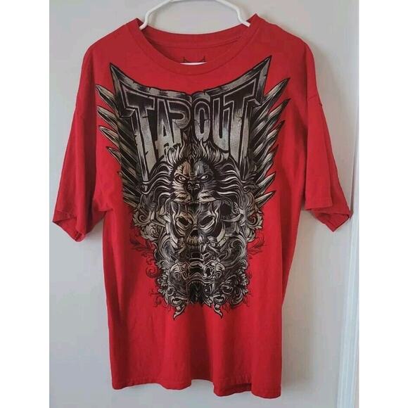 Tapout | Shirts | Tapout Mens Sz Xl Skull Graphics Front And Back 0 ...